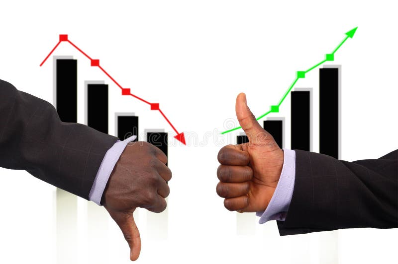 De stijging en de Daling stock foto. Image of aangeven - 1781538