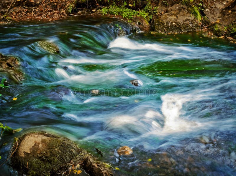 Waterstroom stock foto. Image of plons, wildernis, niemand - 16241400