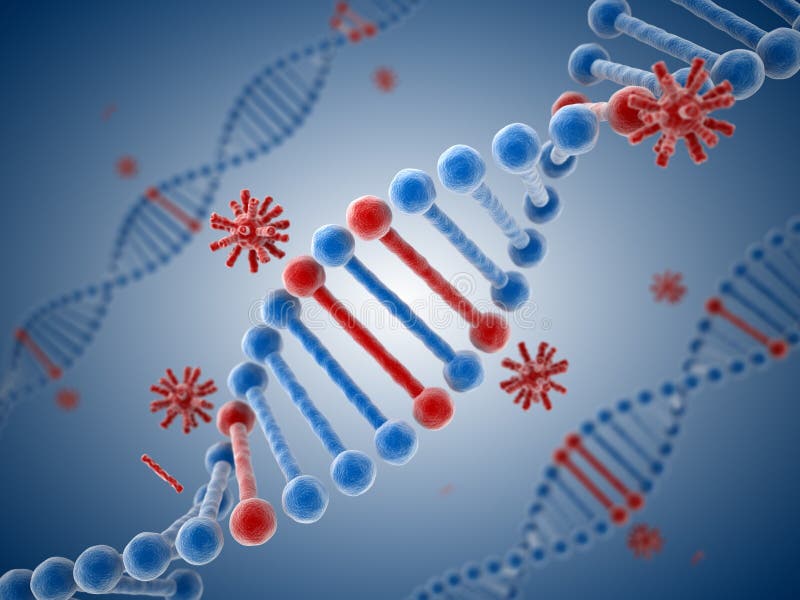 De Structuur En Het Virus Van DNA Stock Illustratie - Illustration of ... De Structuur En Het Virus Van DNA Stock Illustratie - Illustration of ...