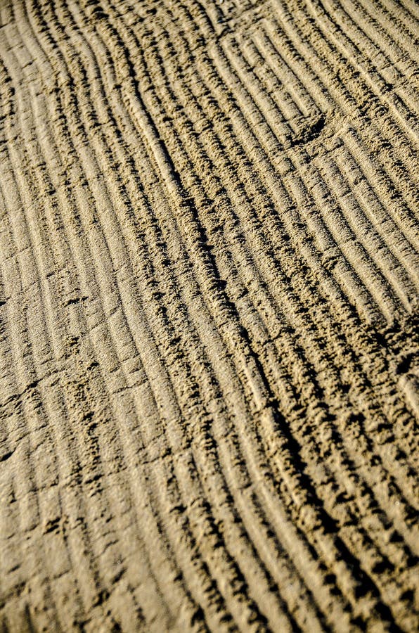 De Structuur in Nat Zand Op Een Strand Stock Afbeelding - Image of ...
