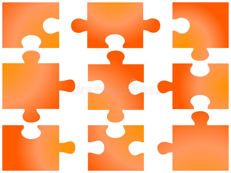 De stukken van het raadsel vector illustratie. Illustration of voorwerp ...
