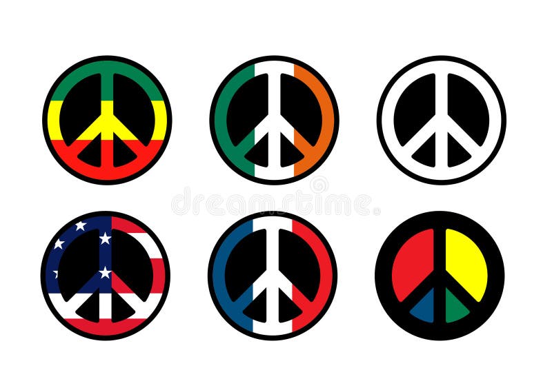 De Symbolen van de vrede vector illustratie. Illustration of overheid ...