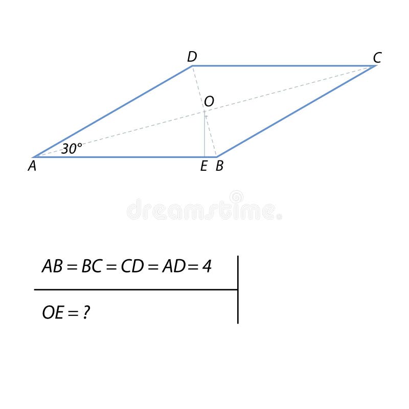 De Taak Om De Hoogte Van De Ruit Te Vinden Stock Illustratie ...