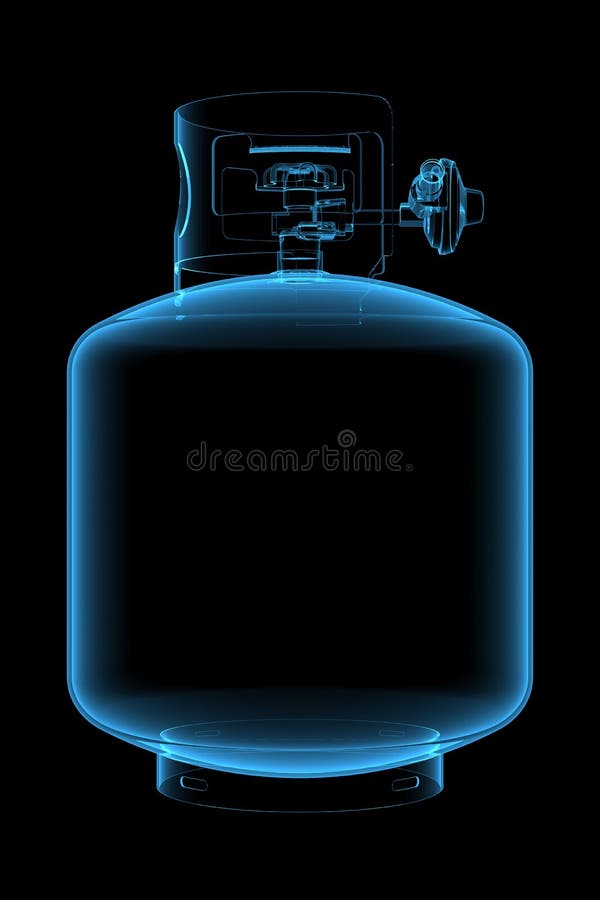 Propaantank Met Een Schuimvinger Vector Illustratie - Illustration of ...