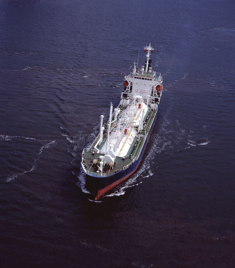 De Tanker van LPG stock afbeelding. Image of lucht, tankschip - 5431935