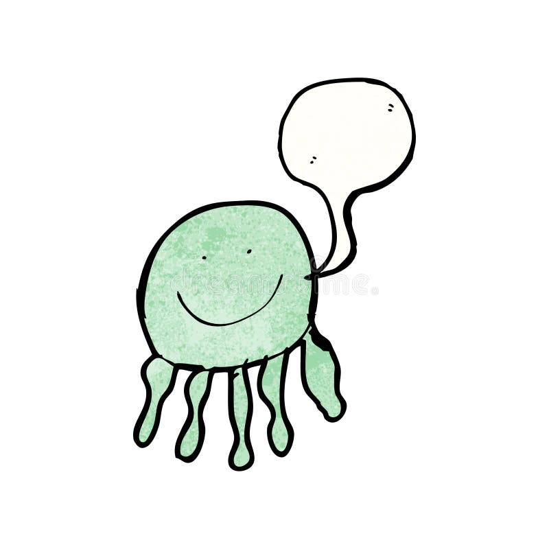 De Tekening Van Het Kind Van Een Kwal Vector Illustratie - Illustration ...