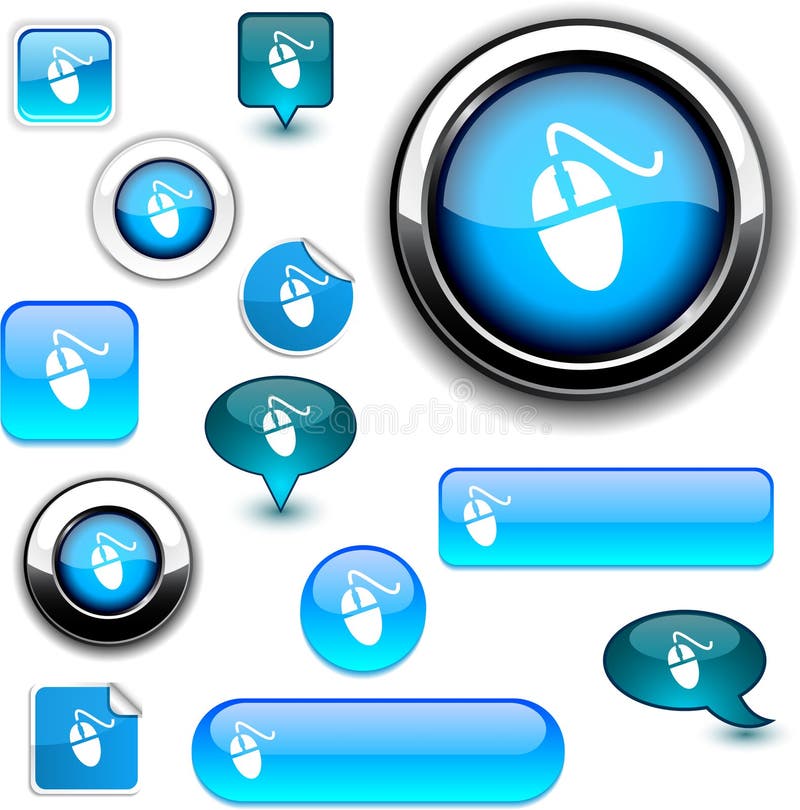 De tekens van de muis. vector illustratie. Illustration of bezinning ...