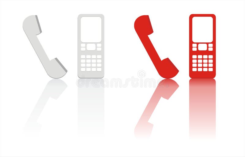 De tekens van de telefoon stock illustratie. Illustration of globaal ...