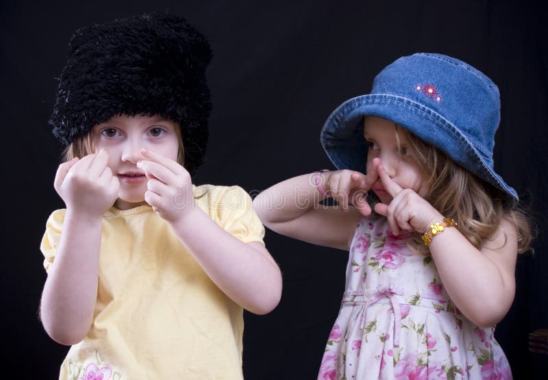 De tekens van de troep? stock foto. Image of portret, meisje - 1256712