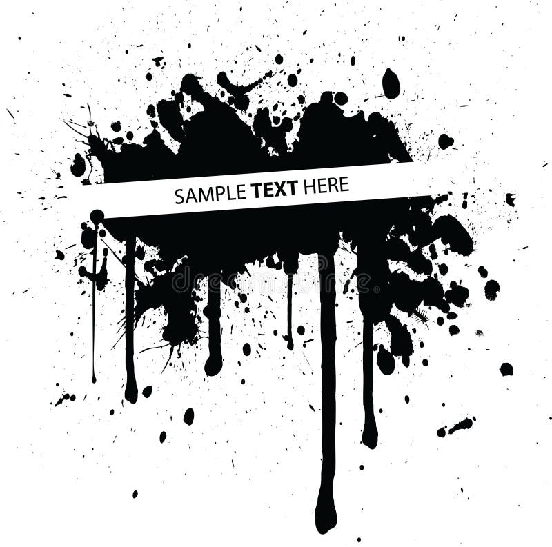 De Tekst Van De Steekproef Hier Vector Illustratie - Illustration of ...