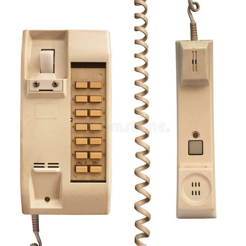 De telefoon van de muur stock afbeelding. Image of vraag - 18938297