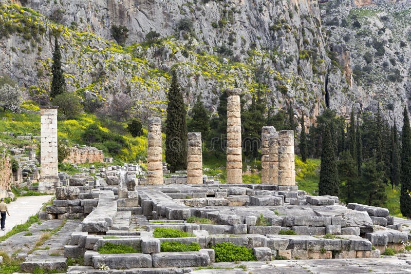 De tempel van Apollo stock afbeelding. Image of architectuur - 30077379