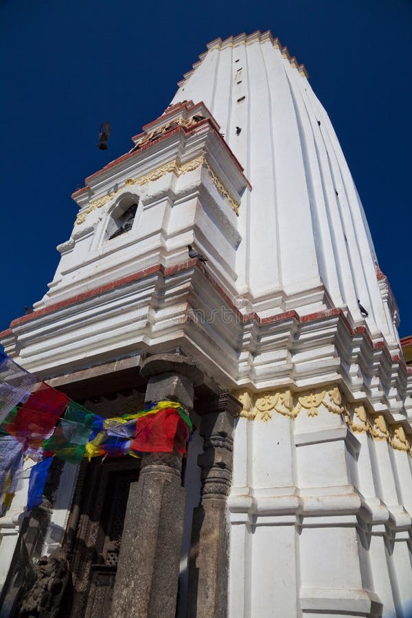 De Tempel Van Swayambunath, Katmandu, Nepal Stock Foto - Image of ...