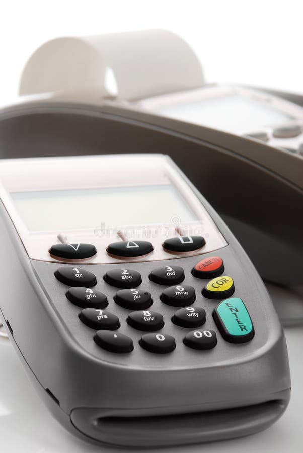 De terminal en pinpad stock foto. Image of vertoning - 12256368