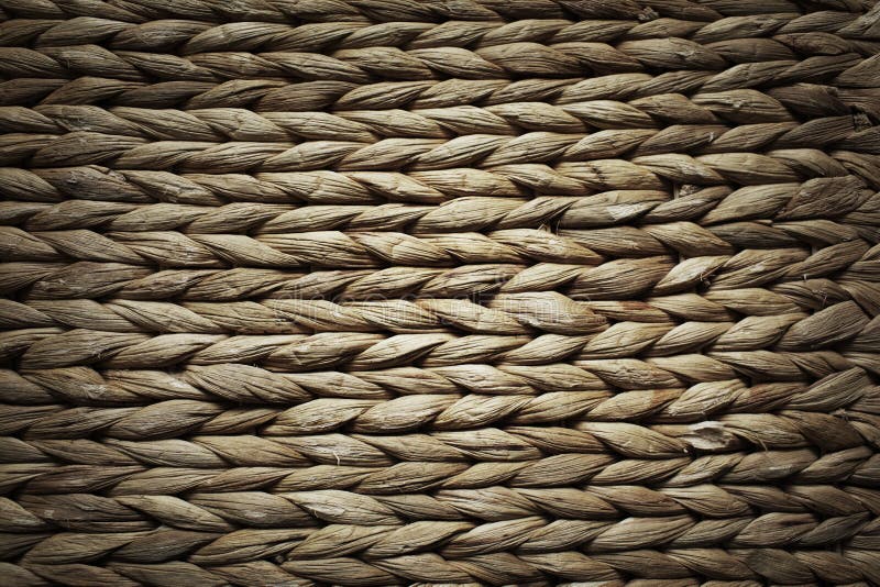 Het Weefseltextuur Van De Mand Rieten Vlecht, Stro Macroachtergrond ...