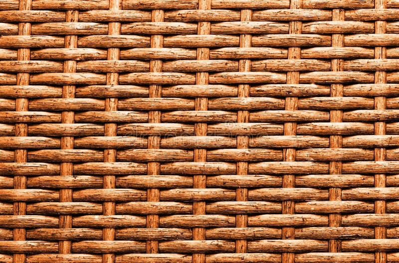 Het Weefseltextuur Van De Mand Rieten Vlecht, Stro Macroachtergrond ...