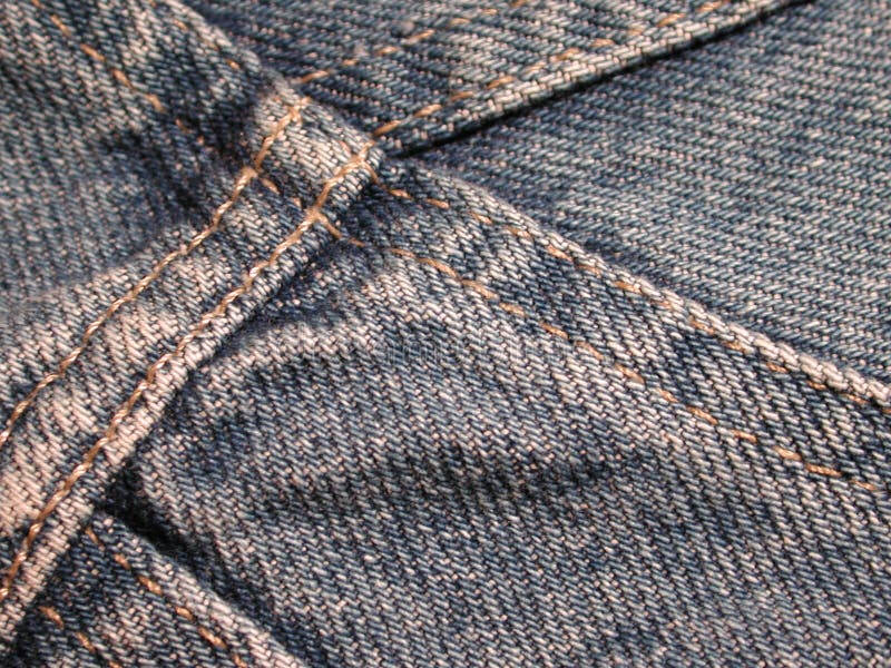 De Textuur Van De Stof Van De Jeans Van Het Denim Stock Foto - Image of ...