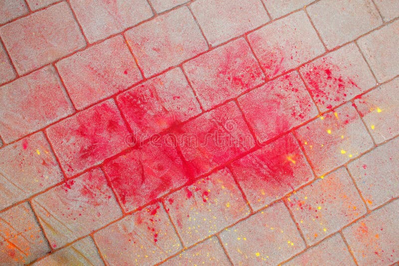 De Textuur Van Het Asfalt Multi-colored Vlekken, De Plonsen En De ...