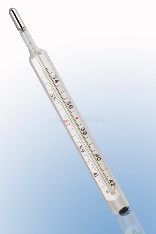 De Thermometer Van Het Kwik Stock Foto - Image of kenmerkend, glas: 4323028
