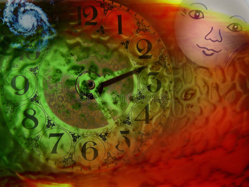 De Tijd En De Ruimte Themed Samenvatting Stock Afbeelding - Image of ...