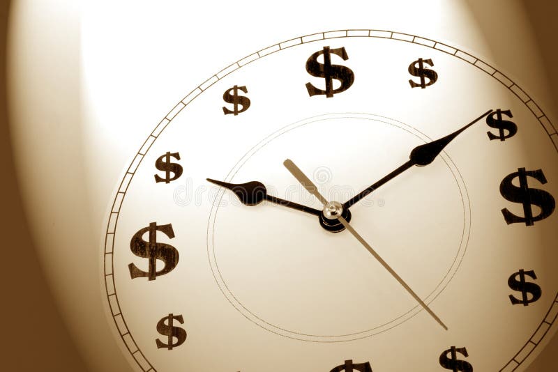 Tijd is geld stock afbeelding. Image of rekening, gezicht - 11684225