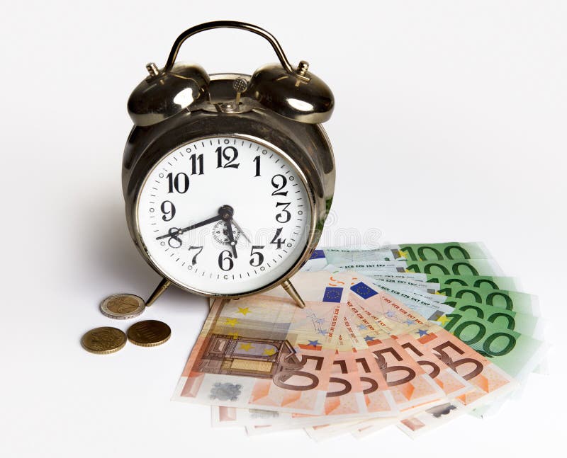 De tijd is Geld stock foto. Image of groen, contant, financiën - 27206482