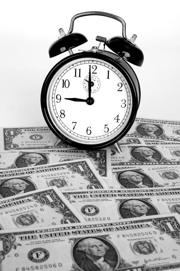 Tijd is geld stock afbeelding. Image of zaken, inkomens - 8162241