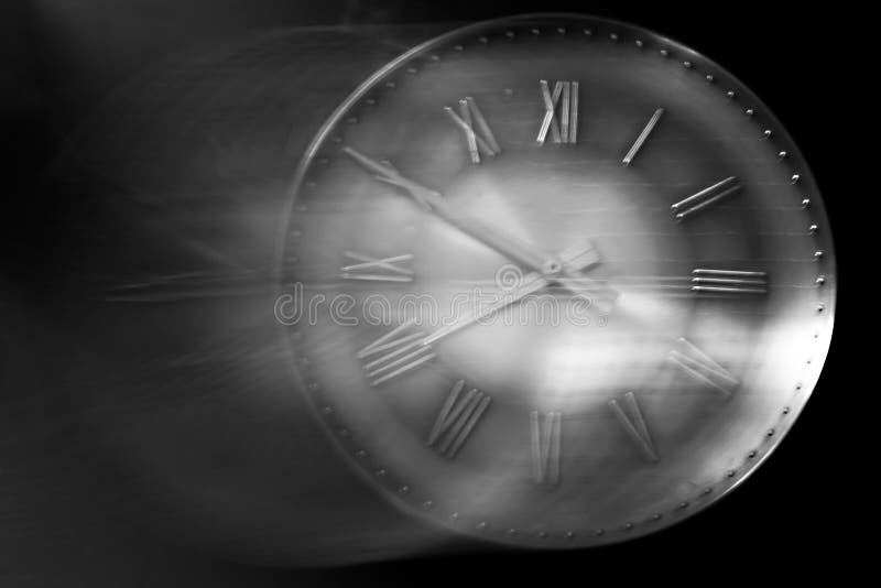 De tijd vliegt, klok stock foto. Image of klok, analoog - 6373224