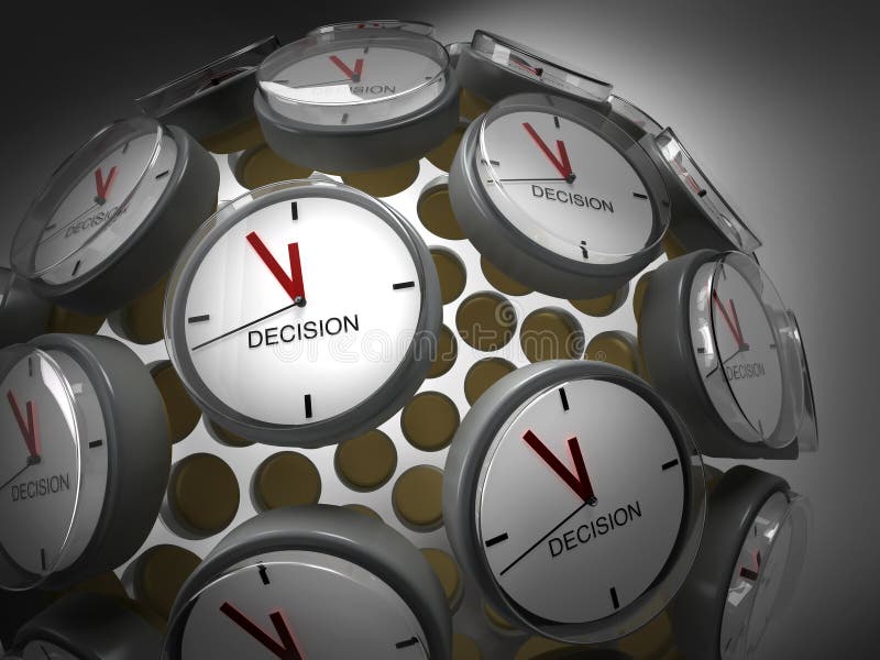 De Tijd van het besluit stock illustratie. Illustration of beslis - 6330293