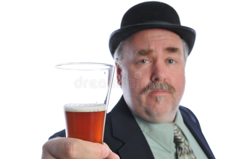 Biertijd stock foto. Image of alcohol, glas, grappig, vakantie - 8084918