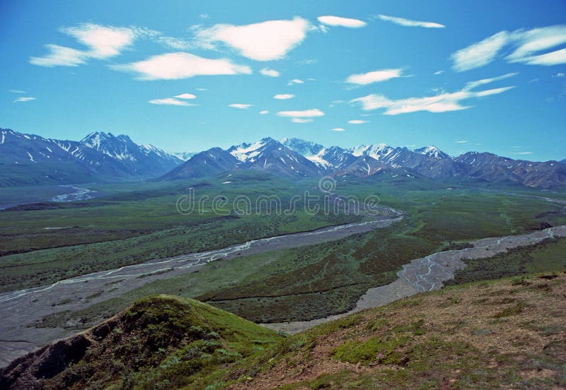De Toendra Ontmoet De Bergen Stock Foto - Image of park, alaska: 18604134