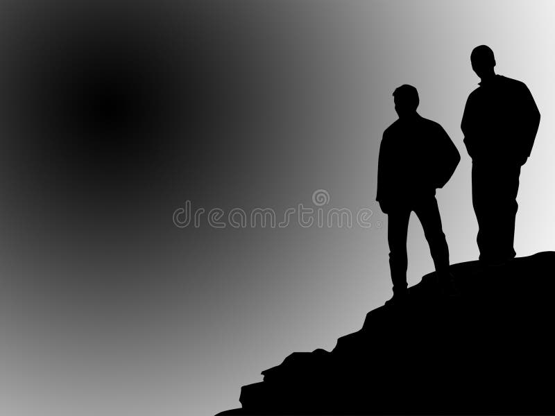 De top van de berg stock foto. Image of berg, stel, toon - 691618