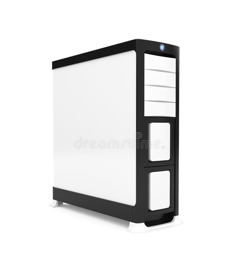 De toren van PC stock illustratie. Illustration of grijs - 19779569