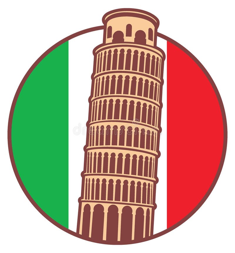 De toren van Pisa vector illustratie. Illustration of italië - 33249635