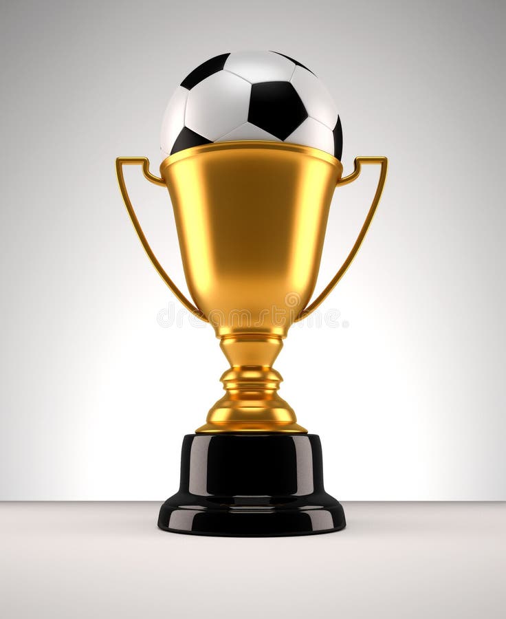 De trofee van Fotball stock illustratie. Illustration of dekking - 13108906