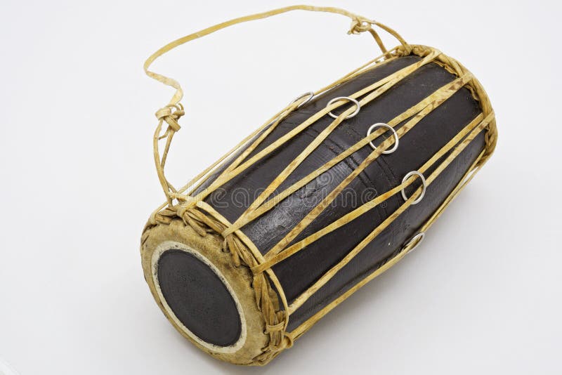 De Trommel Mrdang Op Witte Achtergrond Stock Afbeelding - Image of ...