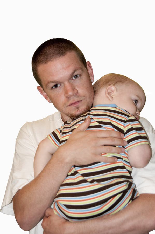 De Troostende Zoon Van De Vader Stock Foto - Image of zuigeling, camera ...