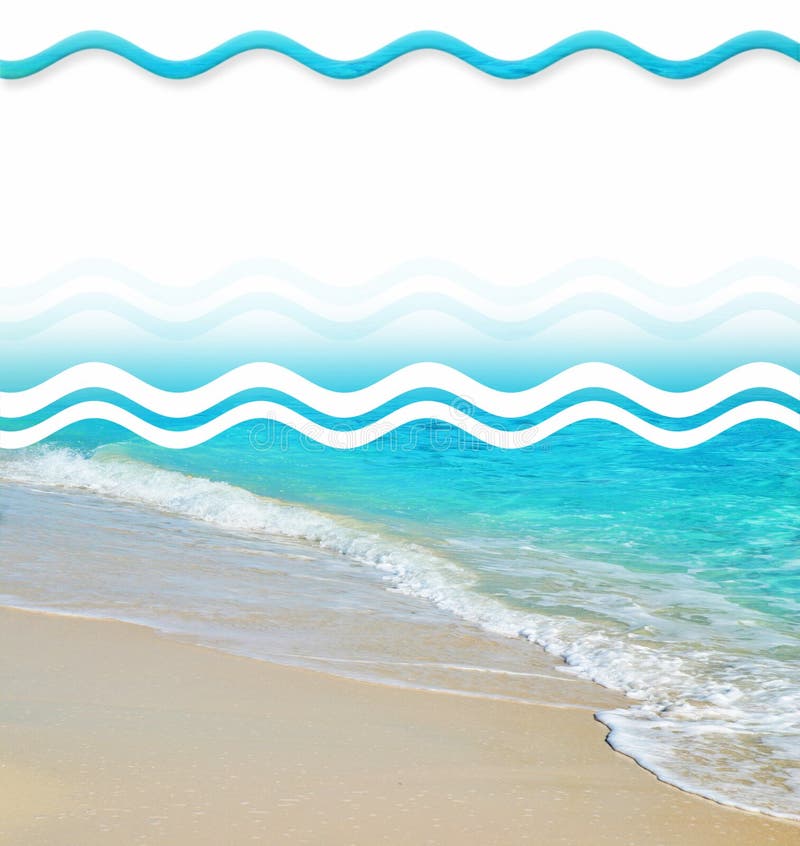 De Tropische Elementen Van Het Ontwerp Van Het Strand Van Het Zand ...