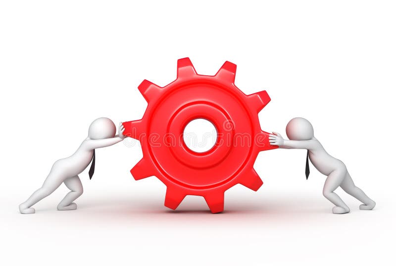 De uitdaging stock illustratie. Illustration of machine - 35251886