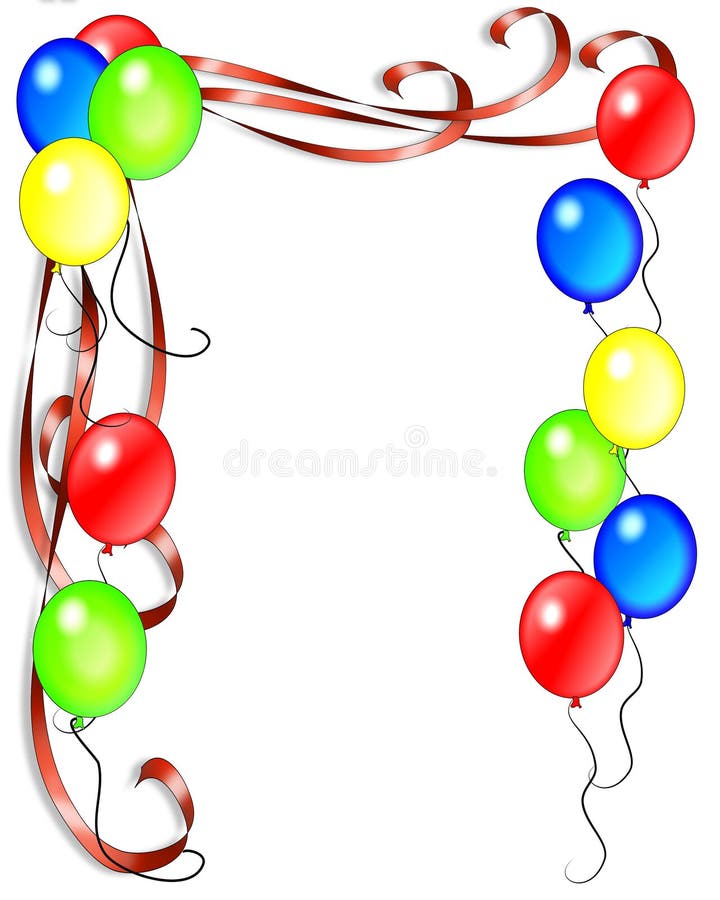 De Uitnodiging Van De Ballons Van De Verjaardag Stock Illustratie ... De Uitnodiging Van De Ballons Van De Verjaardag Stock Illustratie ...