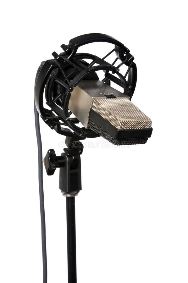 De Uitstekende Microfoon Van De Studio Stock Foto - Image of ...