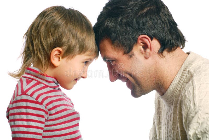 De vader en zijn zoon stock afbeelding. Image of ouder - 4594021