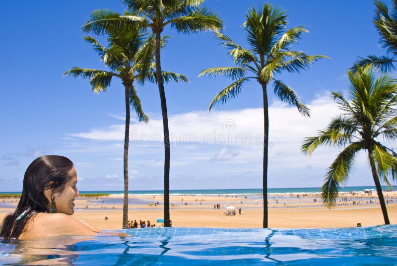 De Vakantie Van De Toevlucht Stock Foto - Image of ontspan, verwennerij ...