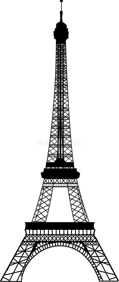 Vector Eiffeltoren vector illustratie. Illustration of historisch ...