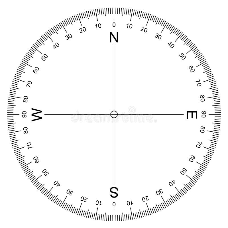 Cirkel Met Duidelijke Graden Vector Illustratie - Illustration of ...