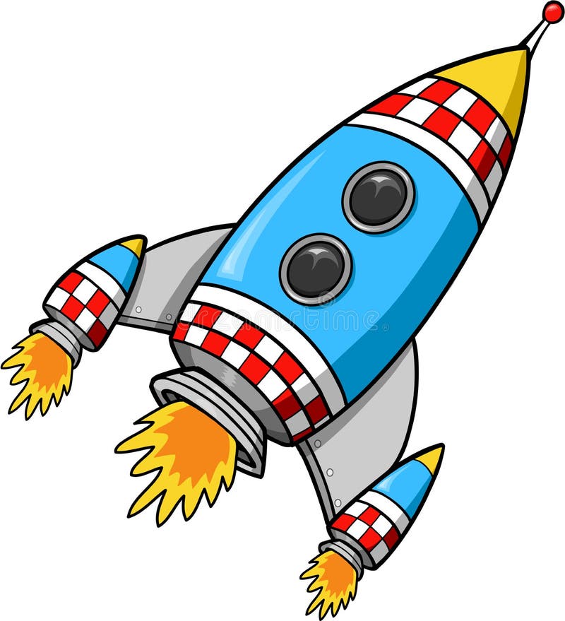 De Vector van de raket vector illustratie. Illustration of ruimte - 4082521