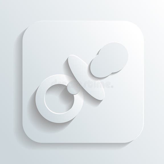 De Vector Van Het Fopspeenpictogram Vector Illustratie - Illustration ...