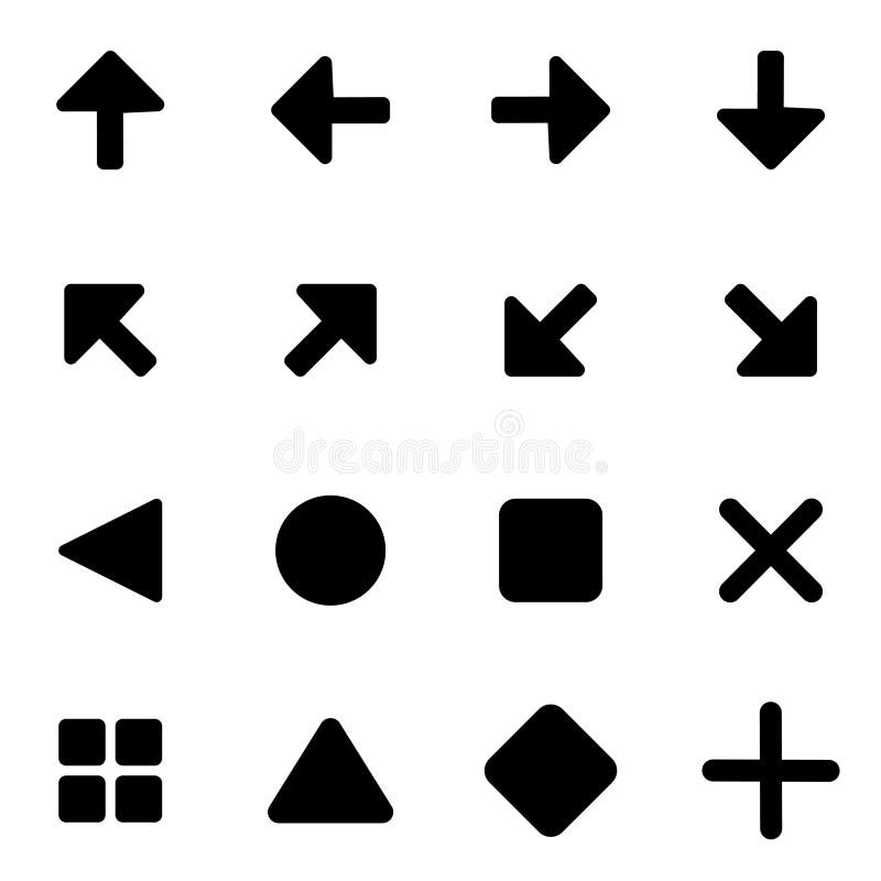 De Vector Van Het Pictogram Van De Pijl Met Zwart - De Vector Van Het ... De Vector Van Het Pictogram Van De Pijl Met Zwart - De Vector Van Het ...