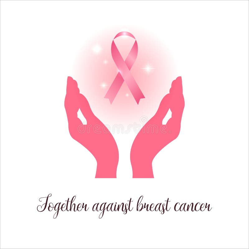 De Achtergrond Van Het De Voorlichtingslint Van Borstkanker Symbool Van ...