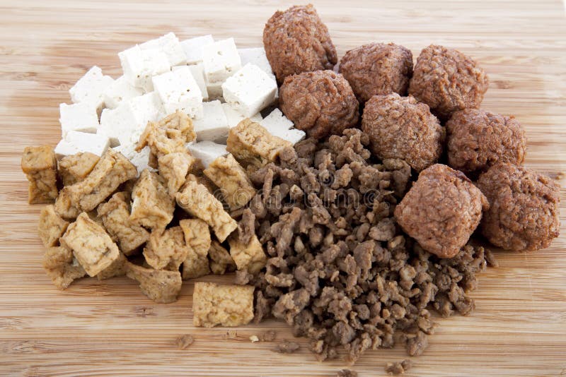 De Vegetarische Substituten Van Het Vlees Stock Foto - Image of ...